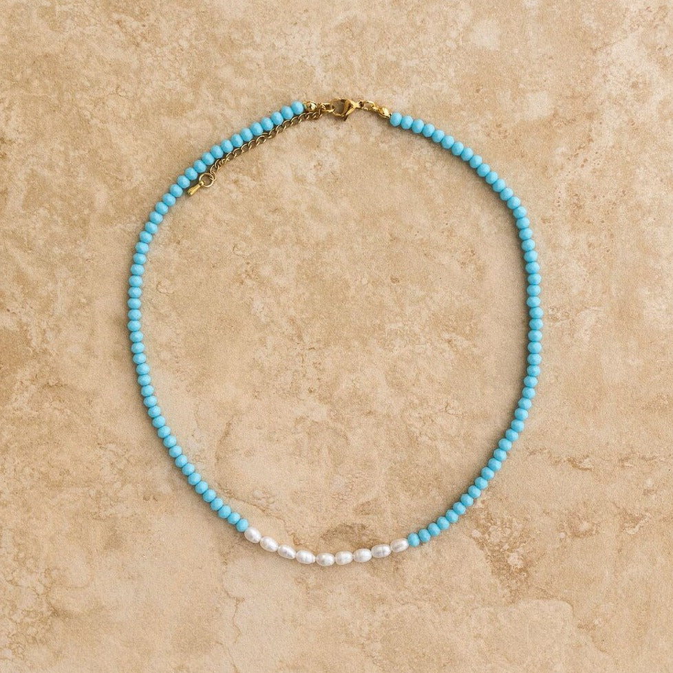 INDIGO & WOLFE - NECKLACE - ARLO - SKY – Ink & Feathers
