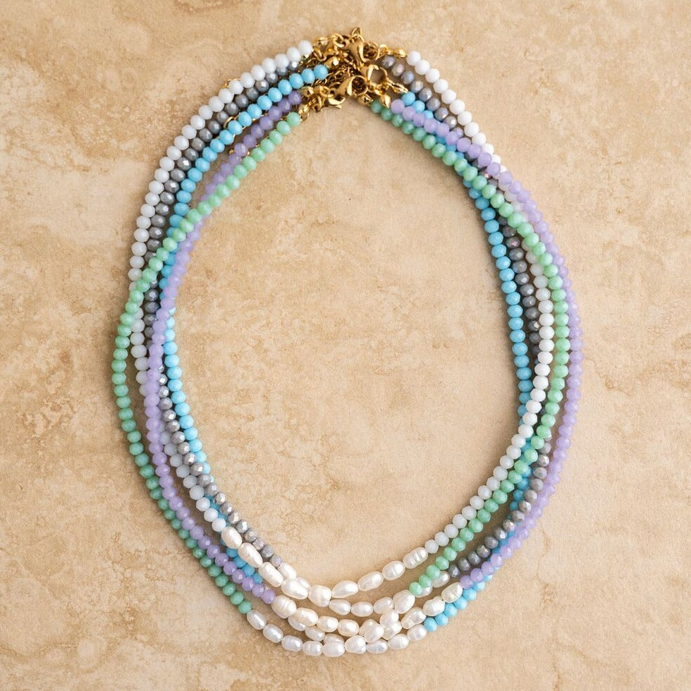 INDIGO & WOLFE - NECKLACE - ARLO - LILAC – Ink & Feathers