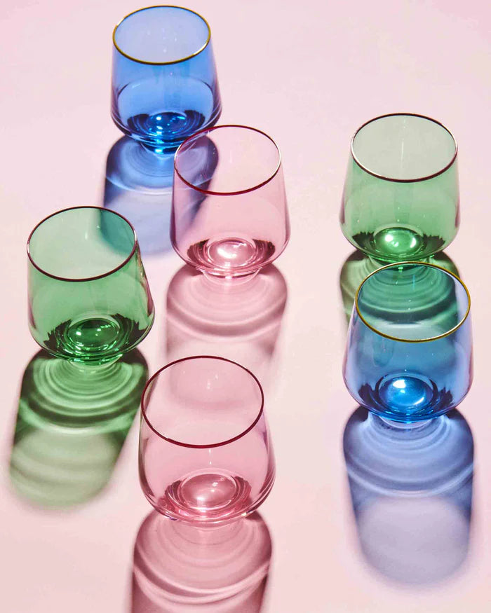 KIP & CO - SAPPHIRE DELIGHT TUMBLER GLASS 2P SET – Ink & Feathers